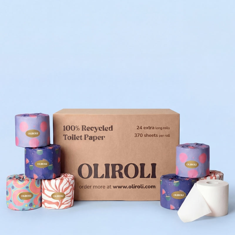 100% Recycled Toilet Paper - Cheerful Edition – Oliroli